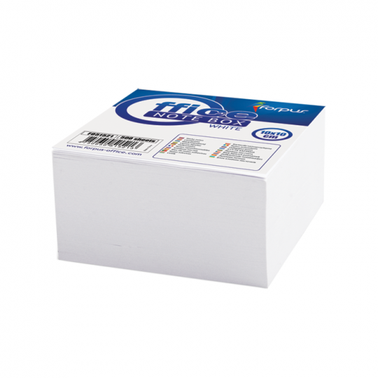 Cub notite alb Forpus 41601 500 file 9x9 cm - Papetaria Tudor